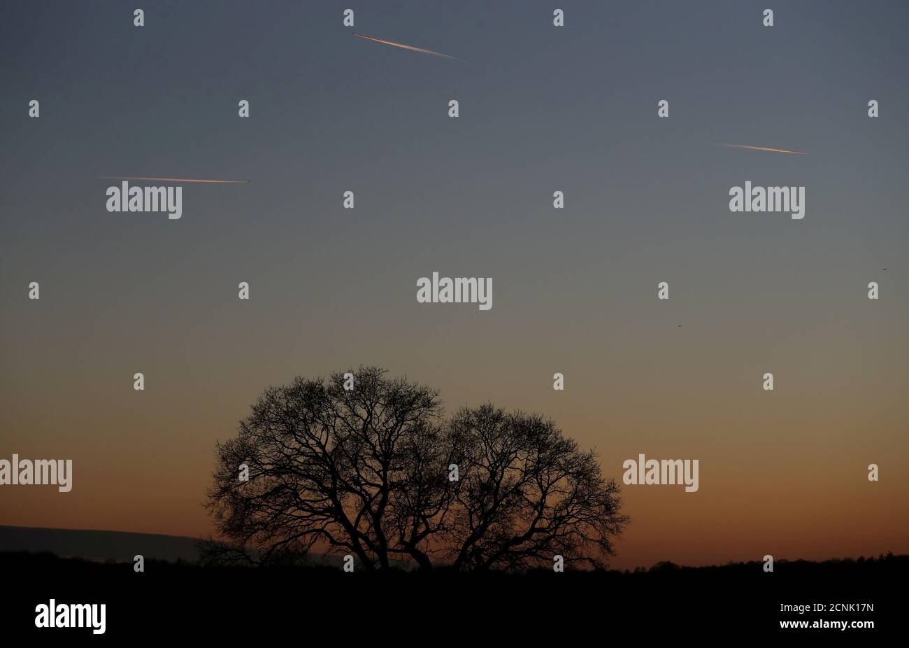 Shadow of aircraft contrail hi-res stock photography and images - Alamy