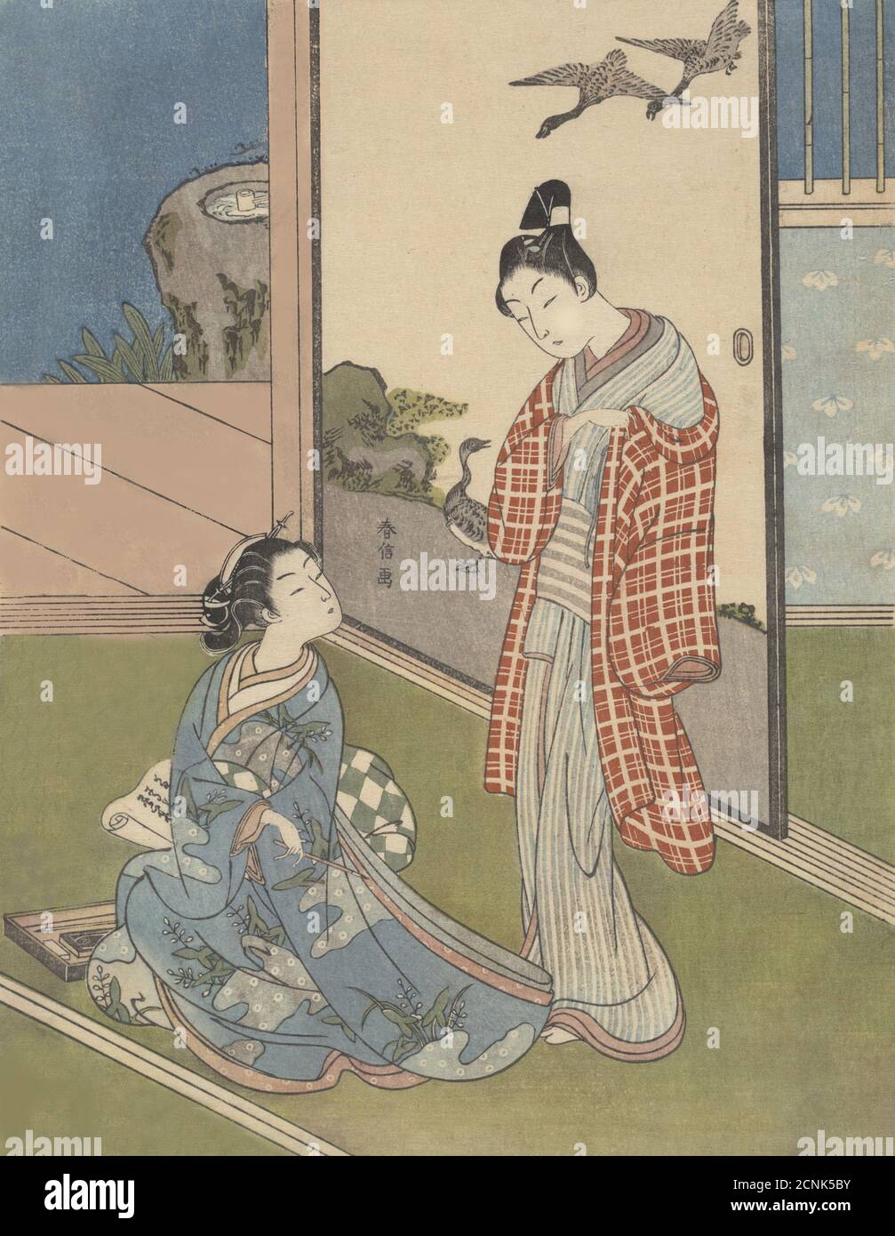 A Girl Writing a Letter, 18th century Stock Photo - Alamy