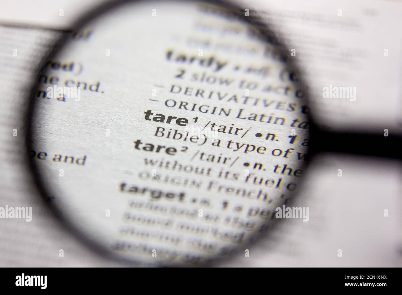 Word or phrase Tare in a dictionary Stock Photo - Alamy