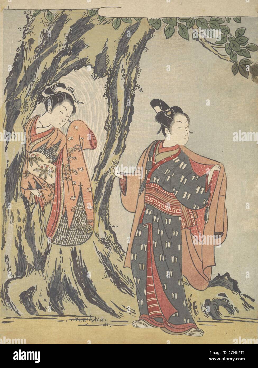 Two Young People, 1725-1770 Stock Photo - Alamy