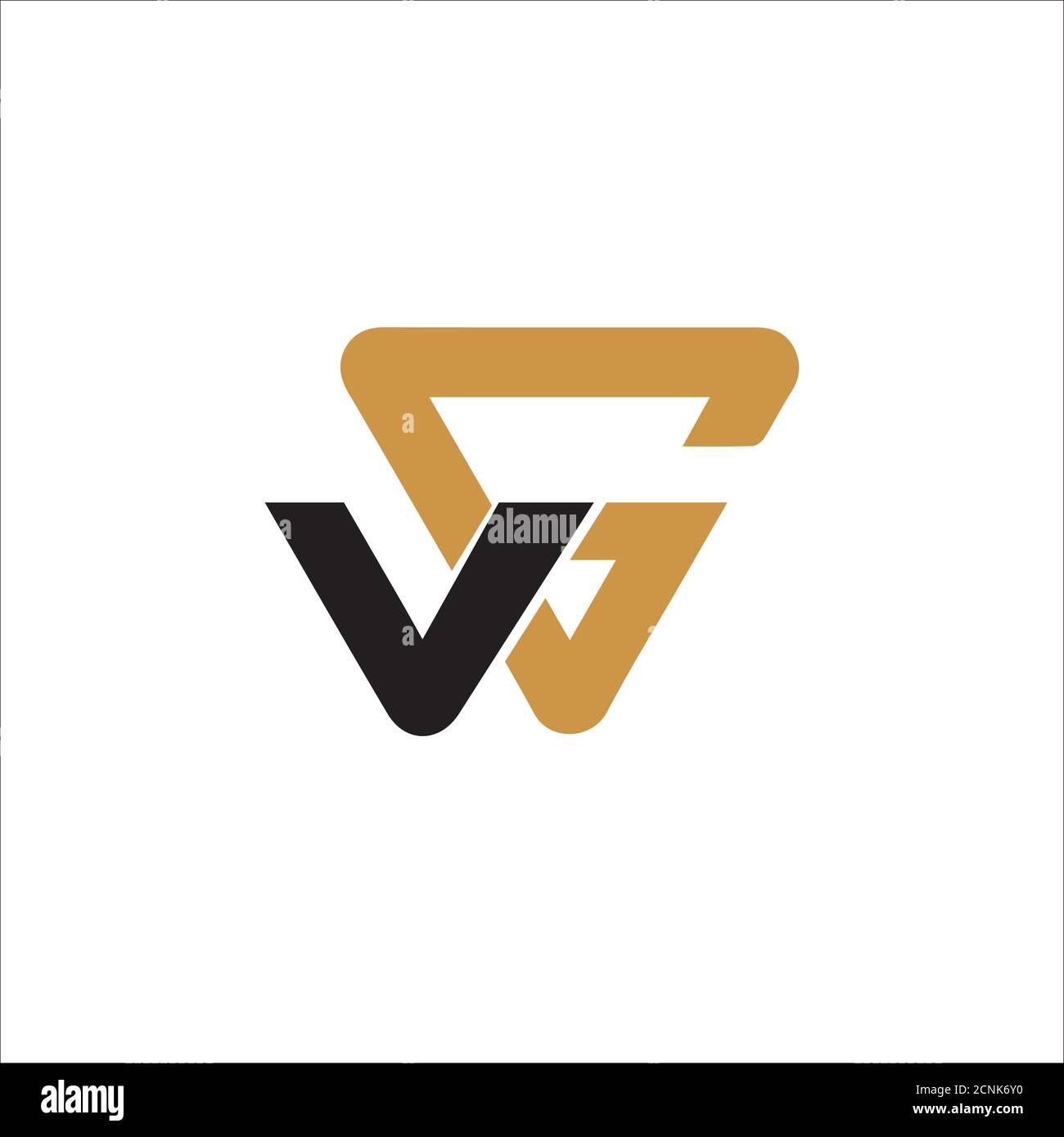 Initial letter vg or gv logo vector design template Stock Vector Image ...