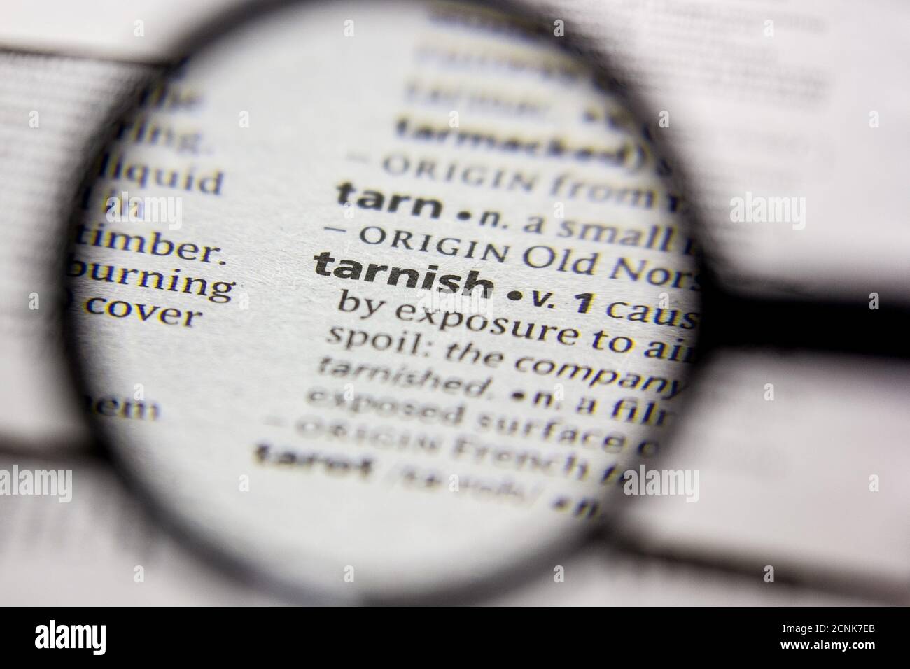 Word or phrase Tarnish in a dictionary Stock Photo - Alamy