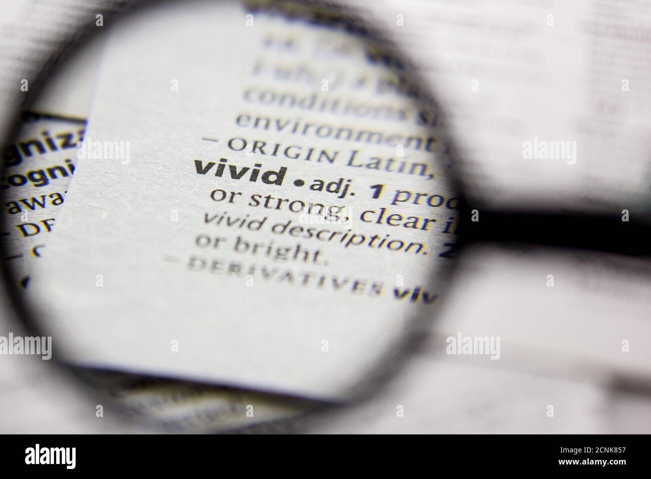 Word or phrase Vivid in a dictionary Stock Photo - Alamy