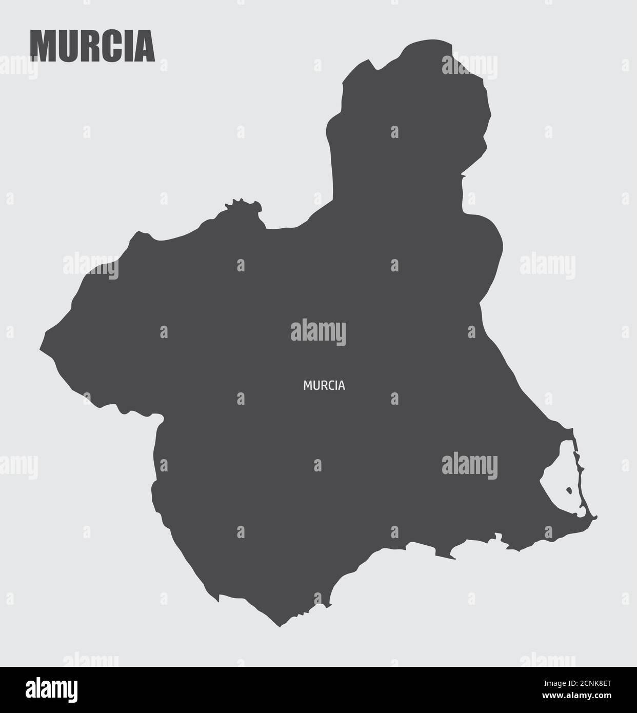 Murcia region map Stock Vector Image & Art - Alamy