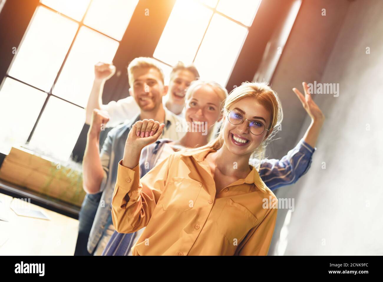 Teamwork unity consolidation. Unity and teamwork concept Stock Photo ...