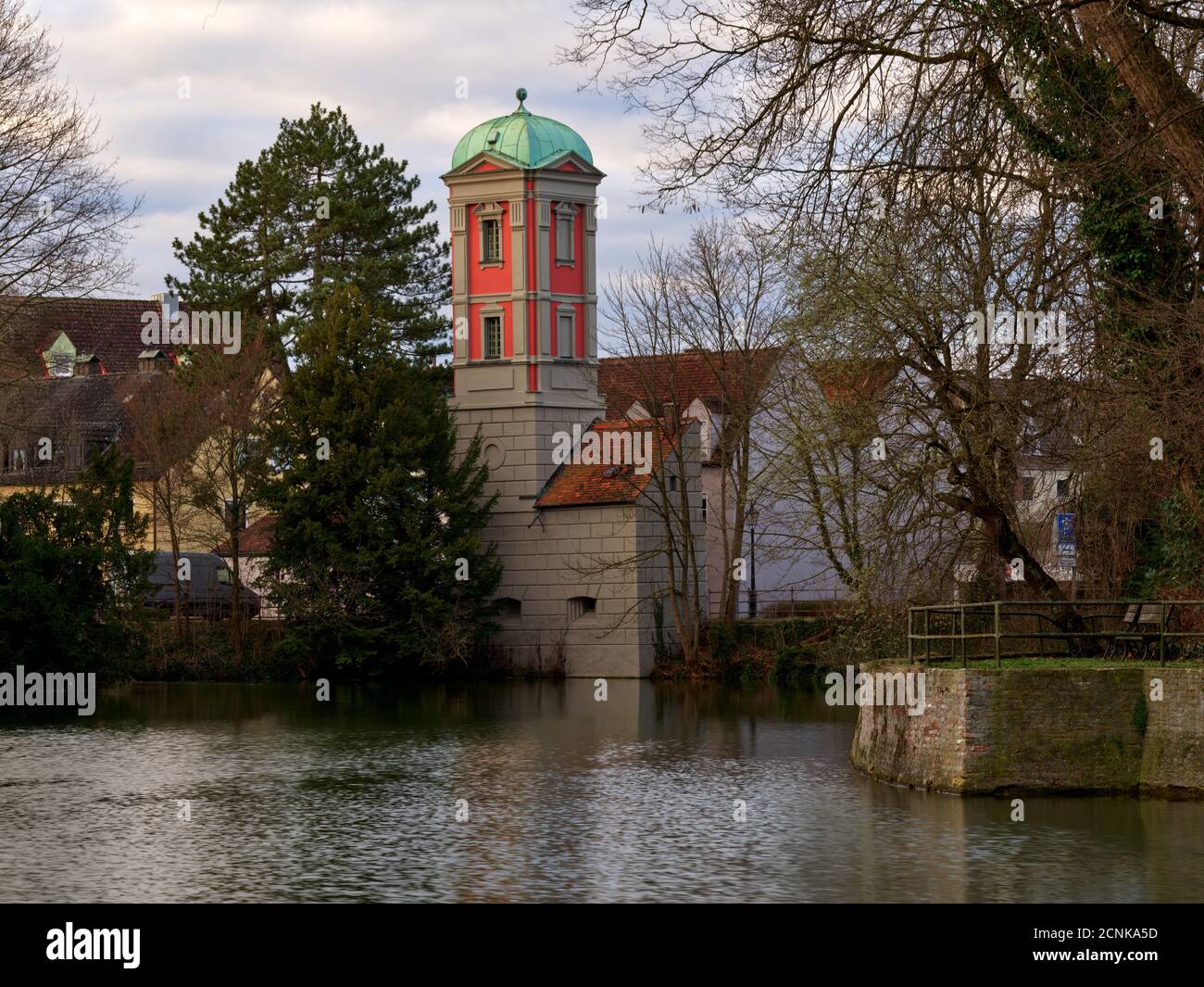 City moat, canal, river, water, clinker wall, wall, city wall, bank ...