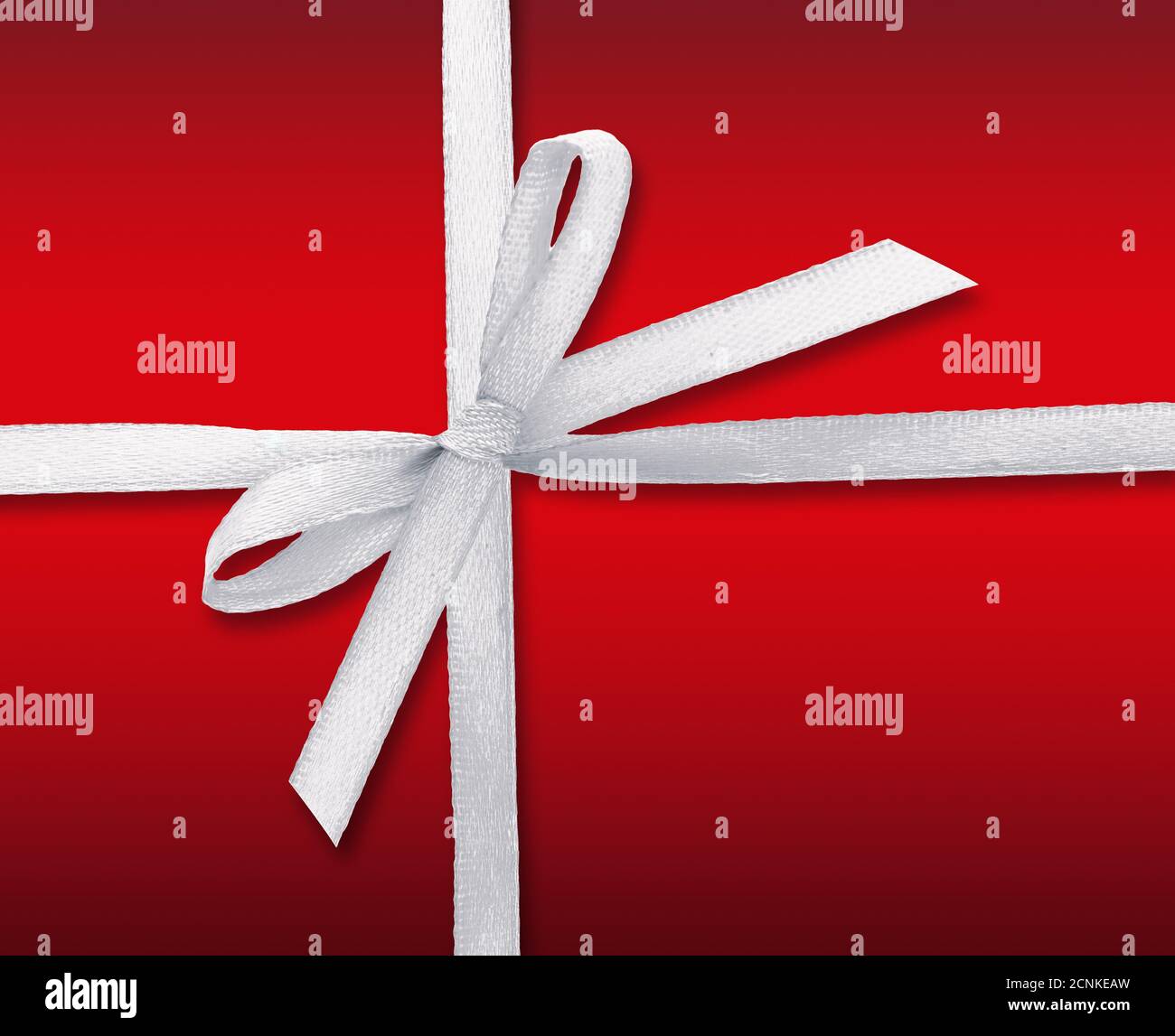 white ribbon bow Stock Photo - Alamy