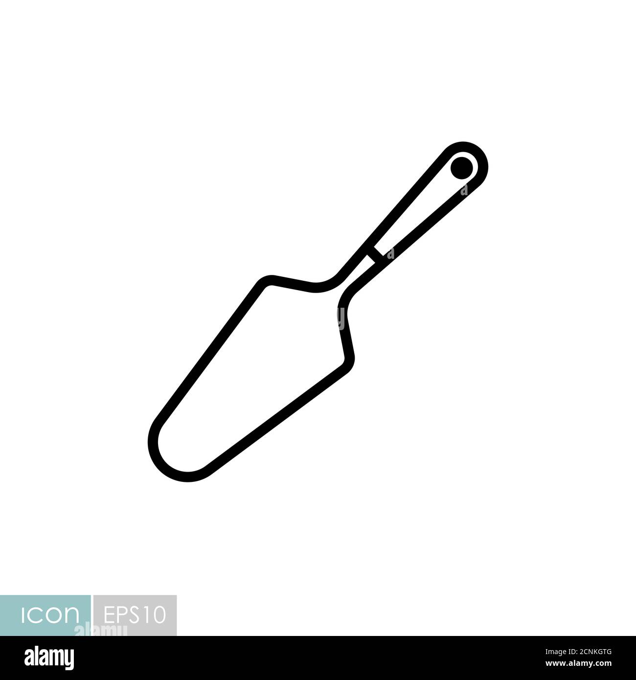 Cake and pie server utensil vector icon. Kitchen appliances. Graph ...