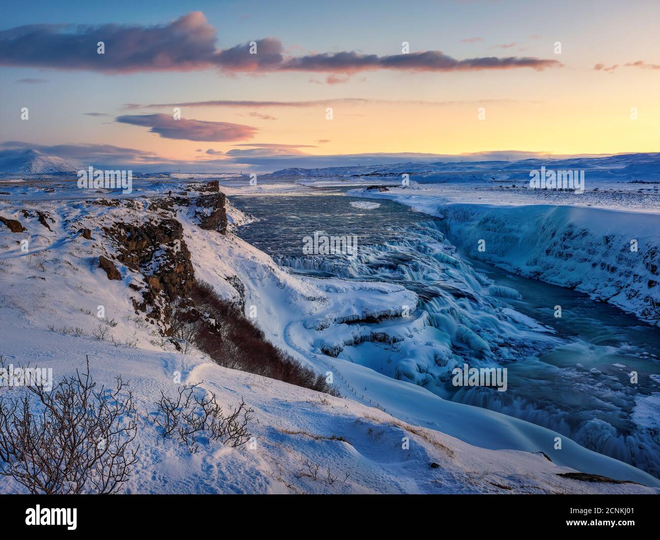 River, waterfall, rock, rock faces, water, flowing water, winter, ice ...