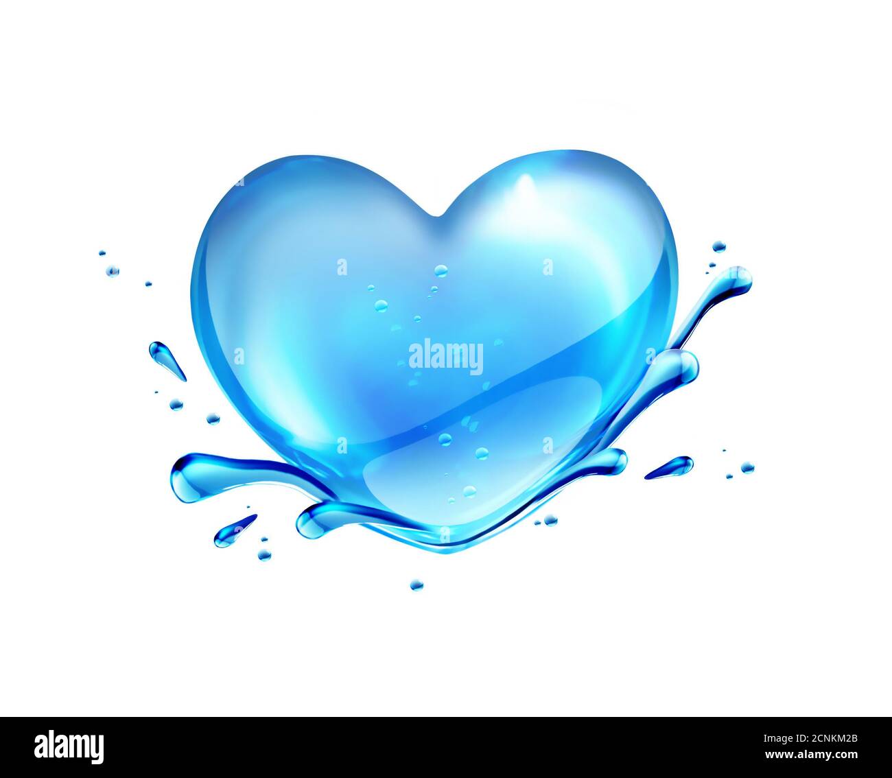Water Drop On Heart