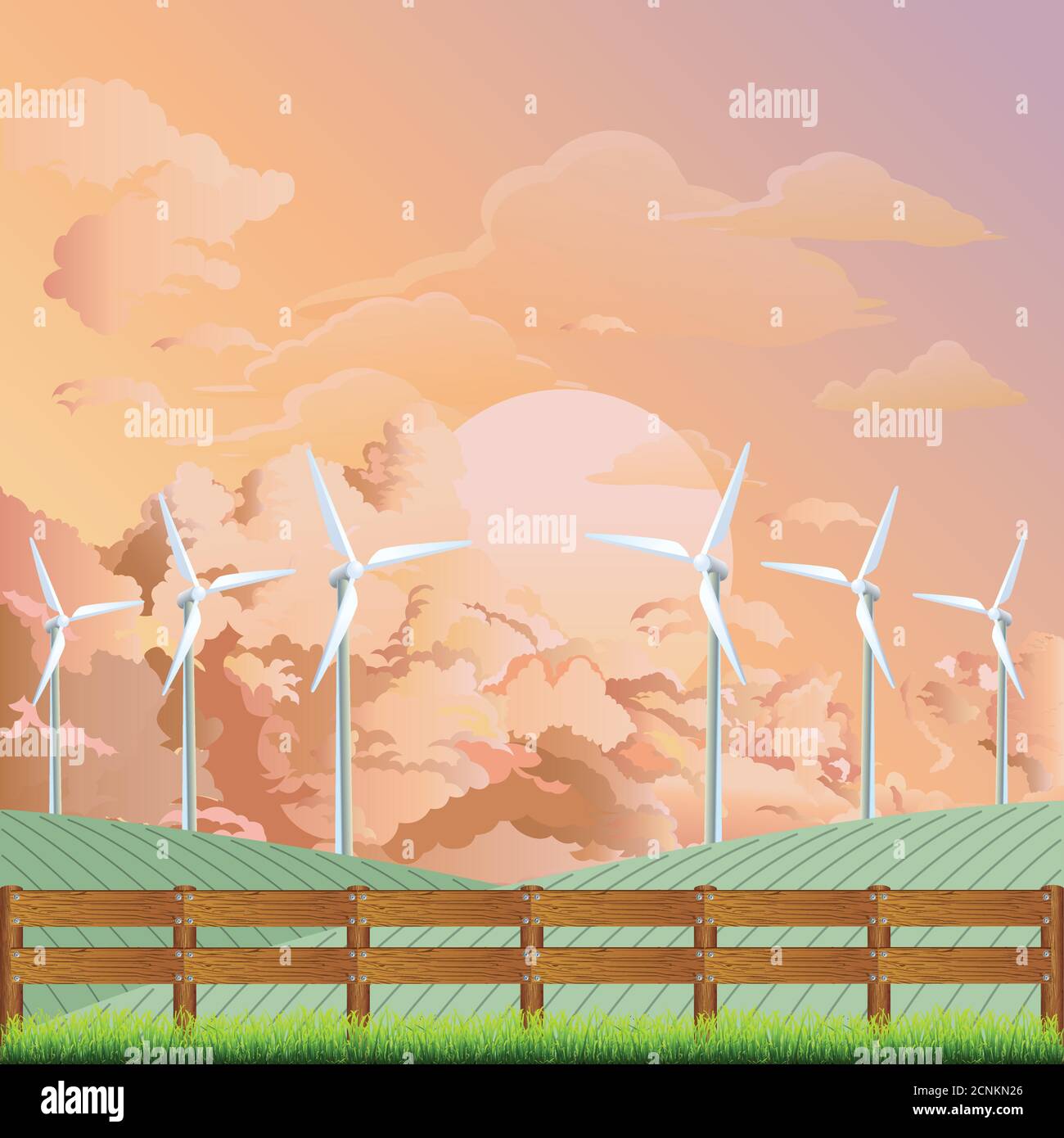 Power in rural setting Stock Vector Images - Alamy