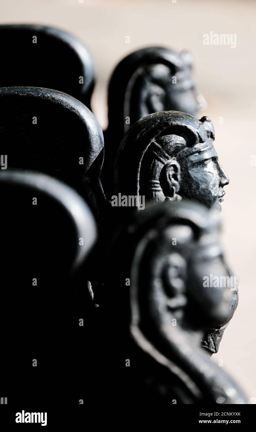 Park Bench Sphinx Stock Photo - Alamy