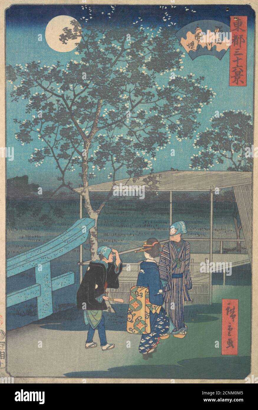 Sumidagawa, Mimeguri, 3rd month dragon year 1868 Stock Photo - Alamy