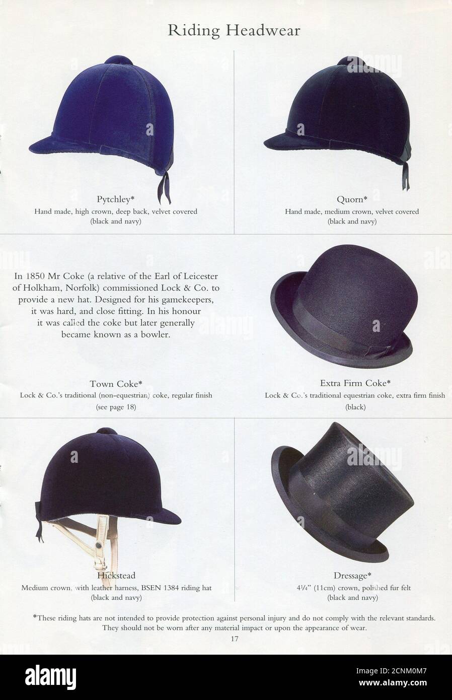 The inside of UK catalogue "James Lock & Co", october 2007 Stock Photo ...