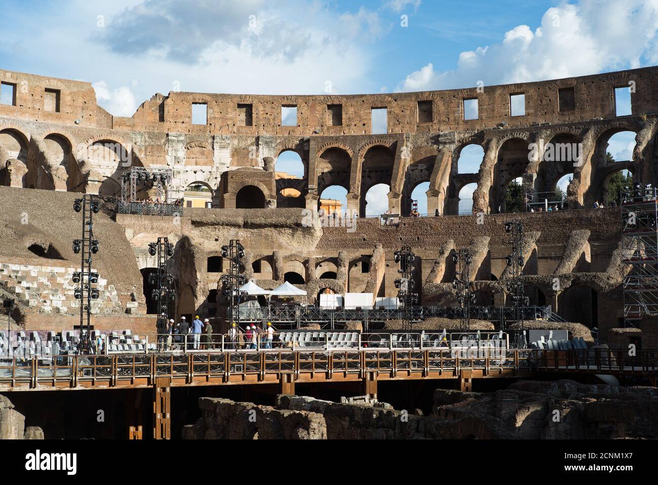 Colosseum, interior, Rome, Italy Stock Photo - Alamy