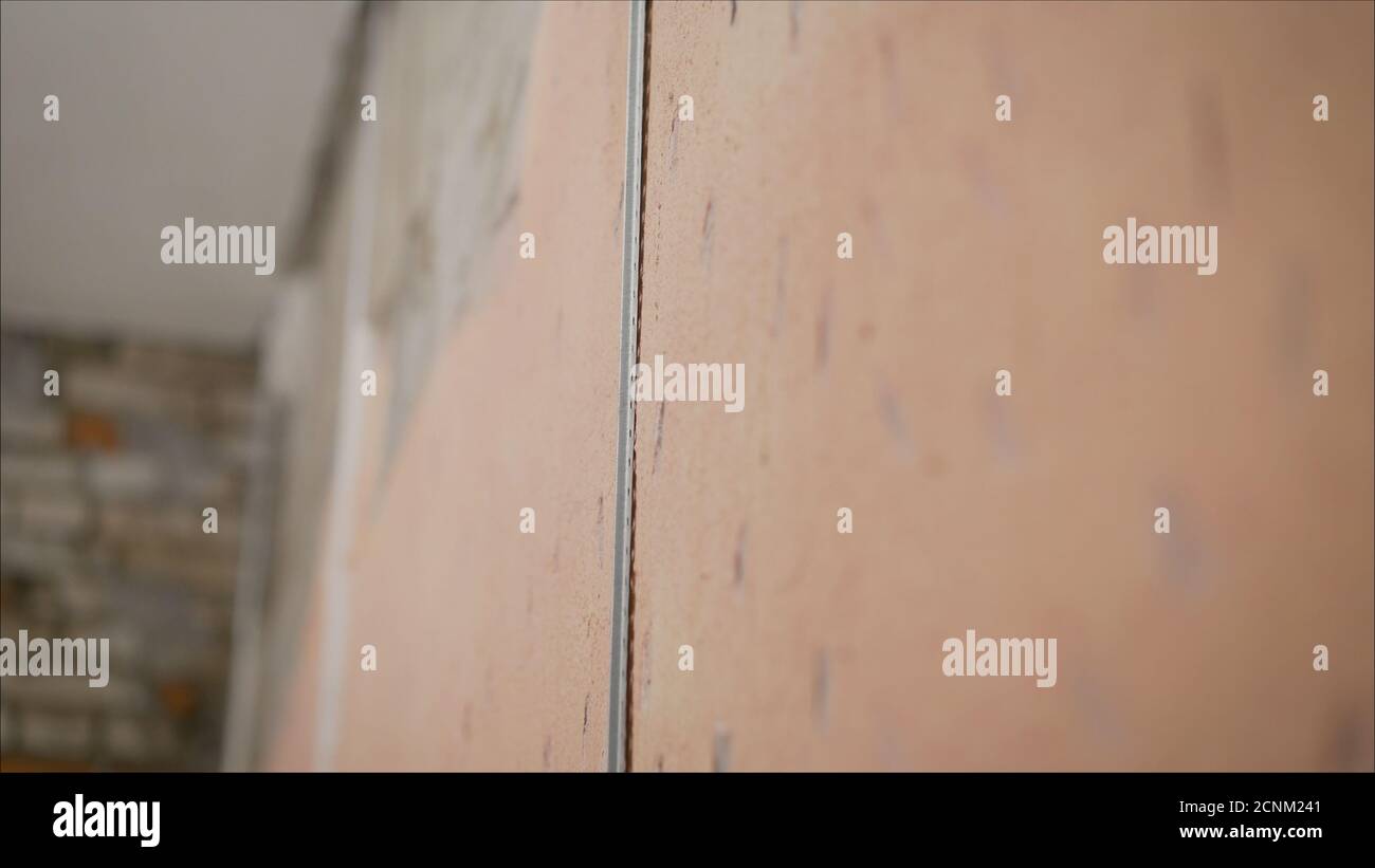 wall repair. Lighthouses on the walls. Installation of metal ...