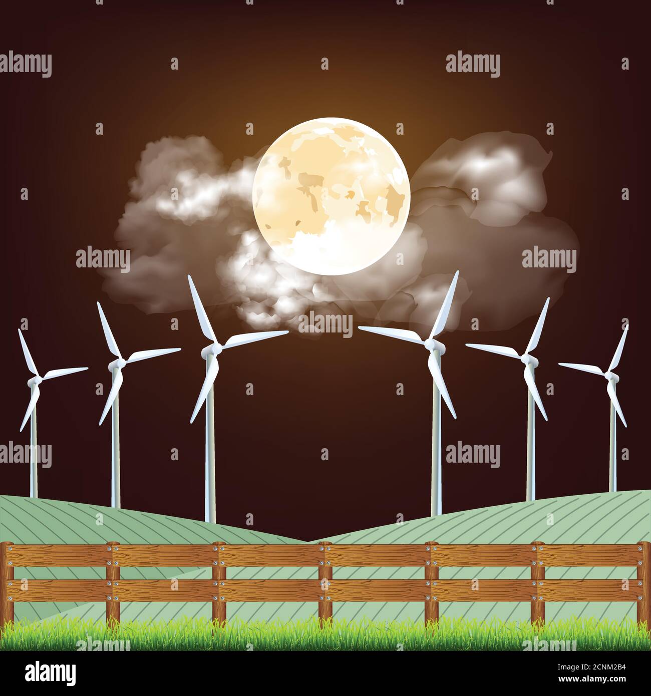 Power in rural setting Stock Vector Images - Alamy