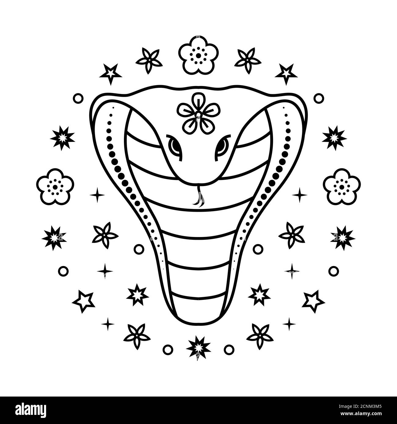 Snake Chinese zodiac sign Stock Vector Image & Art - Alamy