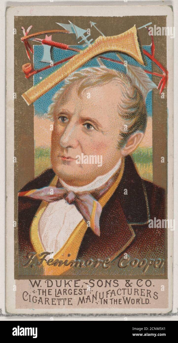 James Fenimore Cooper, from the series Great Americans (N76) for Duke ...