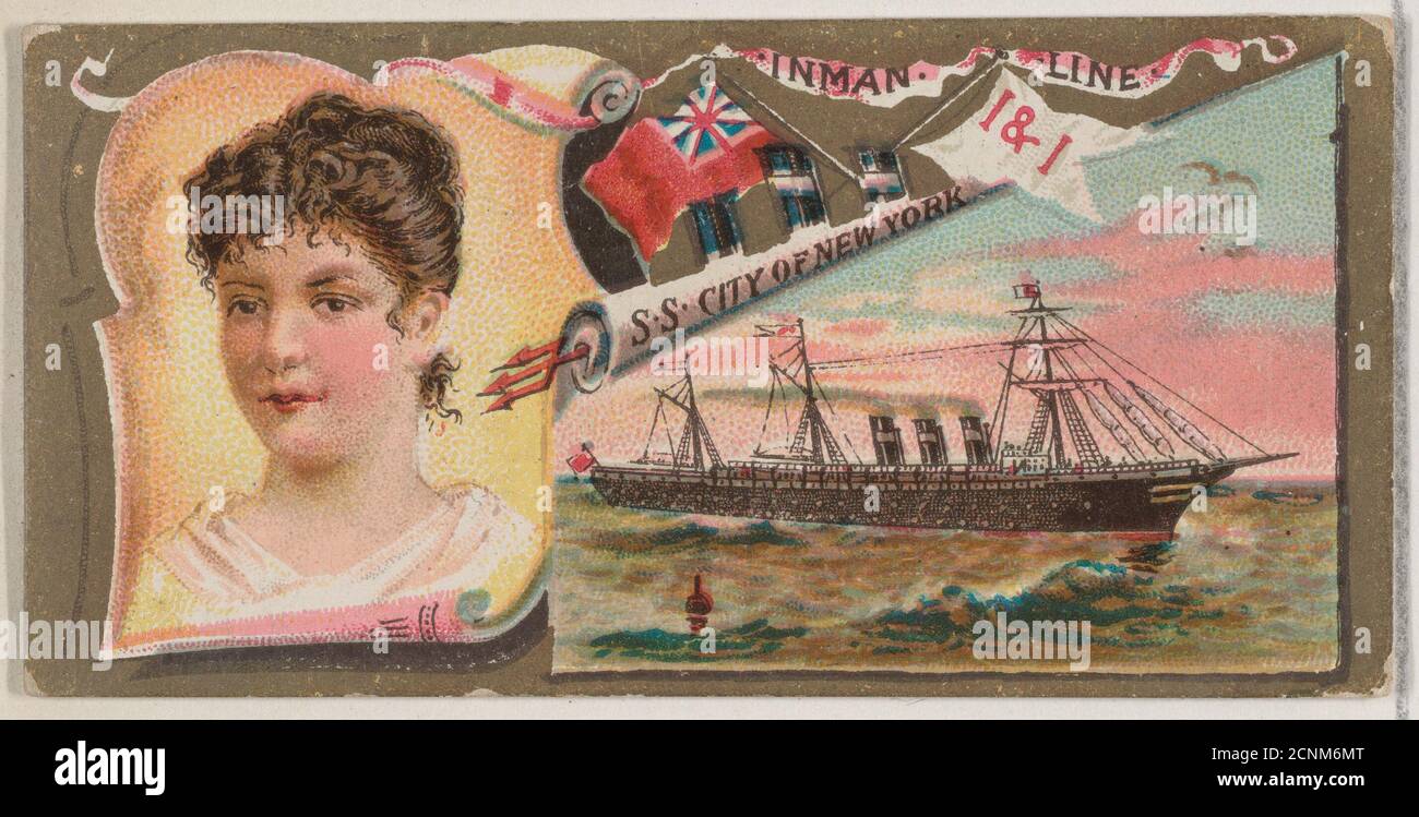 Steamship City of New York, Inman Line, from the Ocean and River ...