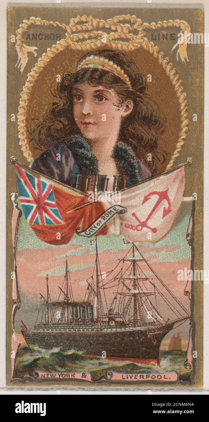Anchor Line, from the Ocean and River Steamers series (N83) for Duke ...