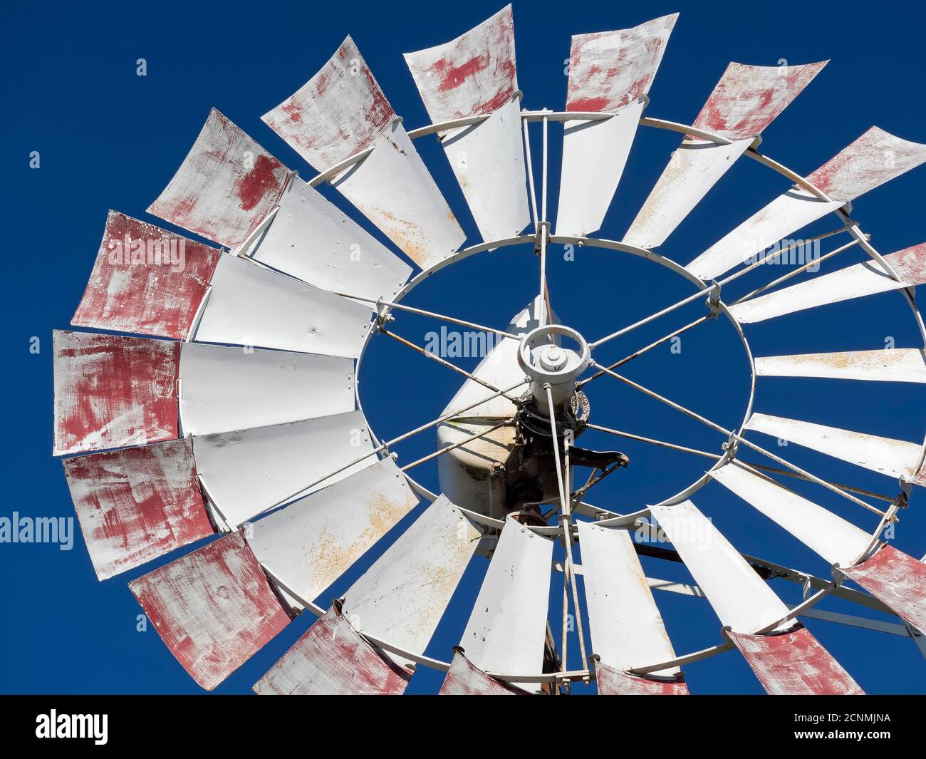 Windmill red white blades hi-res stock photography and images - Alamy
