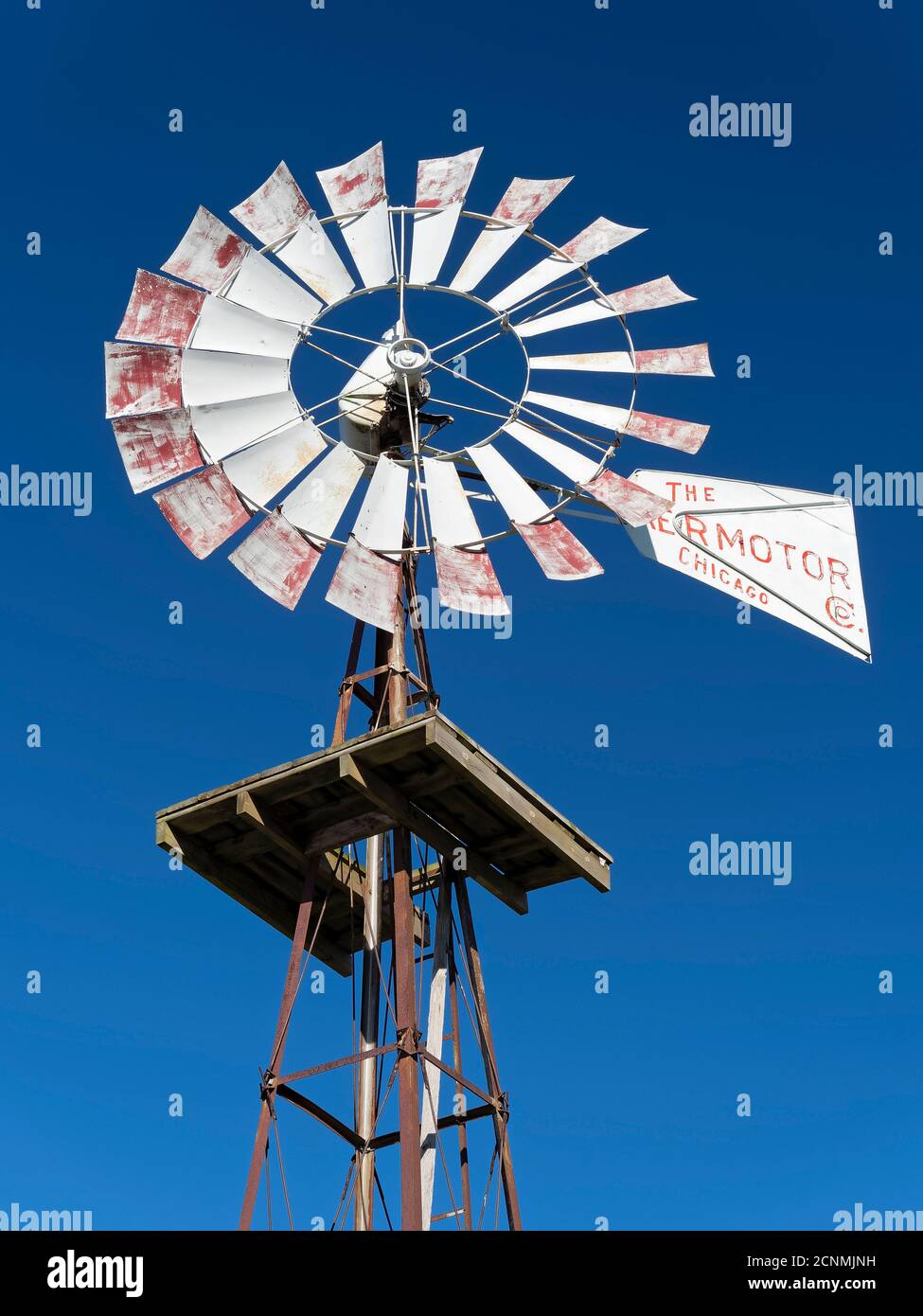 Windmill red white blades hi-res stock photography and images - Alamy