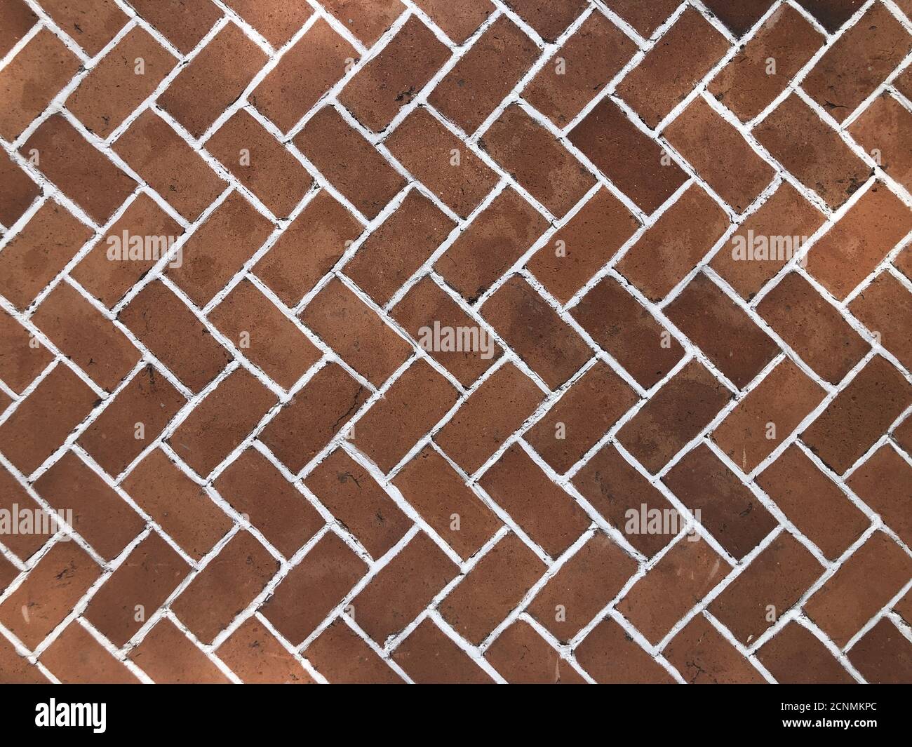 High angle shot of a brick pavement Stock Photo - Alamy