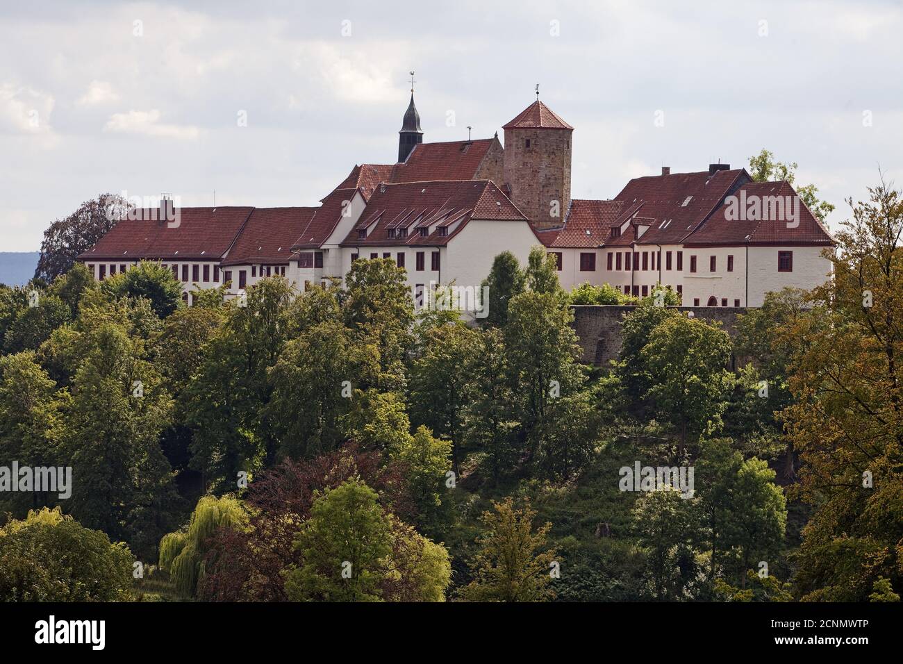 Iburg Castle with Benno Tower, Bad Iburg, Muensterland, Lower Saxony ...