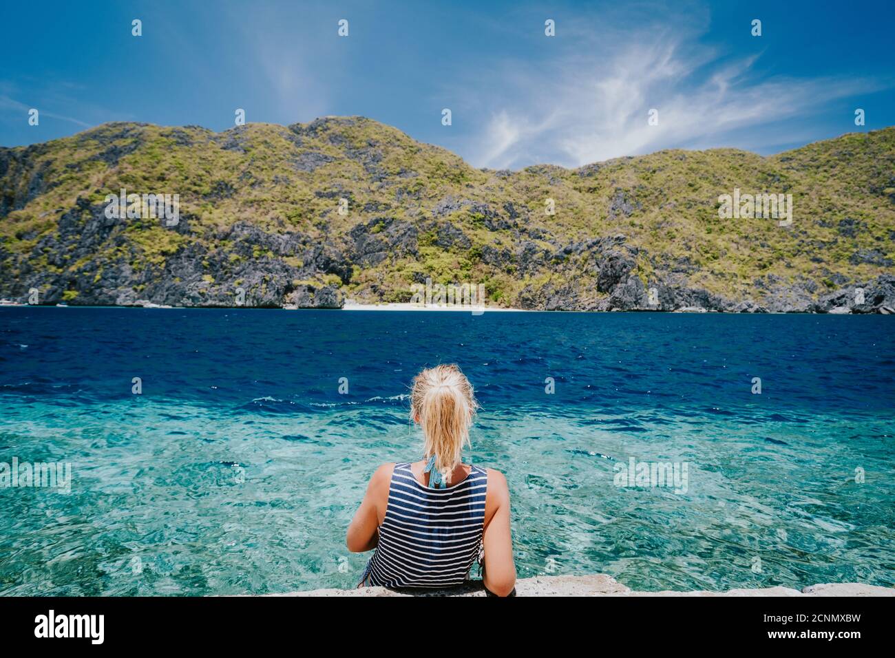 At sea off the island of palawan hi-res stock photography and images ...