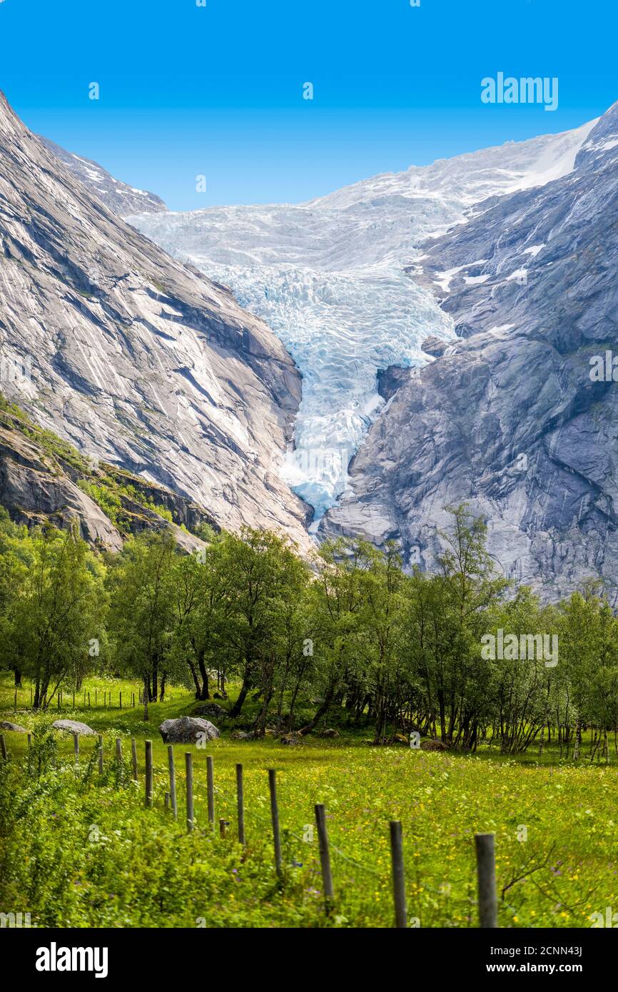 Briksdal Glacier, Norway Stock Photo - Alamy