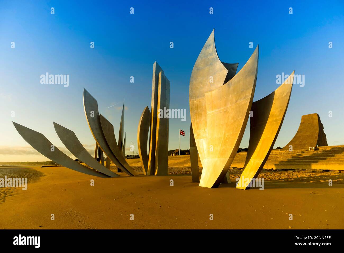 Omaha Beach, memorial in Cherbourg, Normandie, France Stock Photo - Alamy