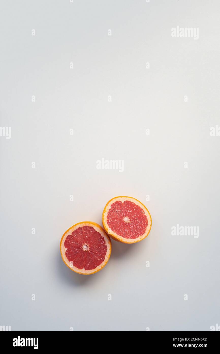 Vertical closeup shot of grapefruit slices Stock Photo - Alamy