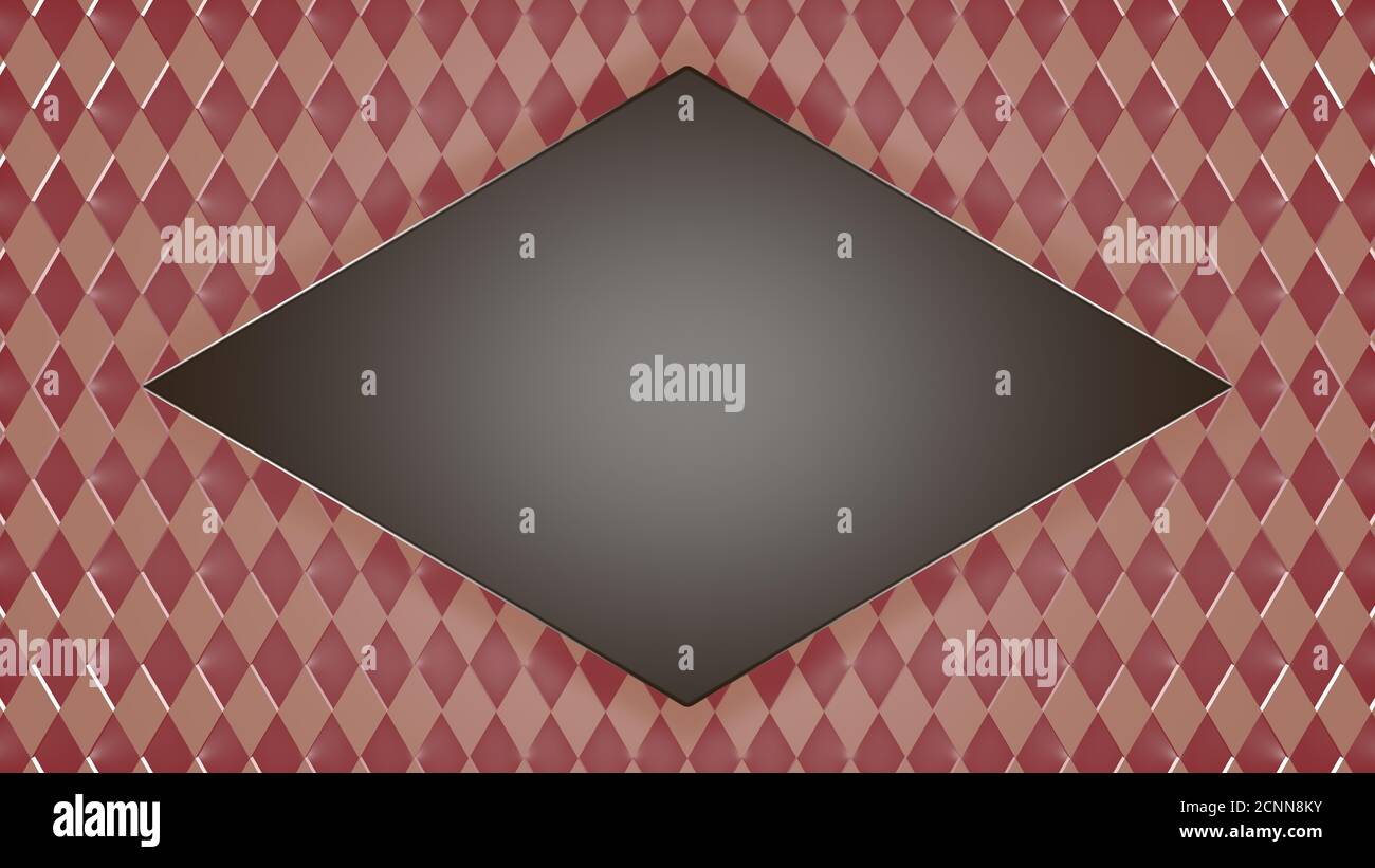 Diamond shaped invitation design. 3D illustration, 3D rendering Stock ...