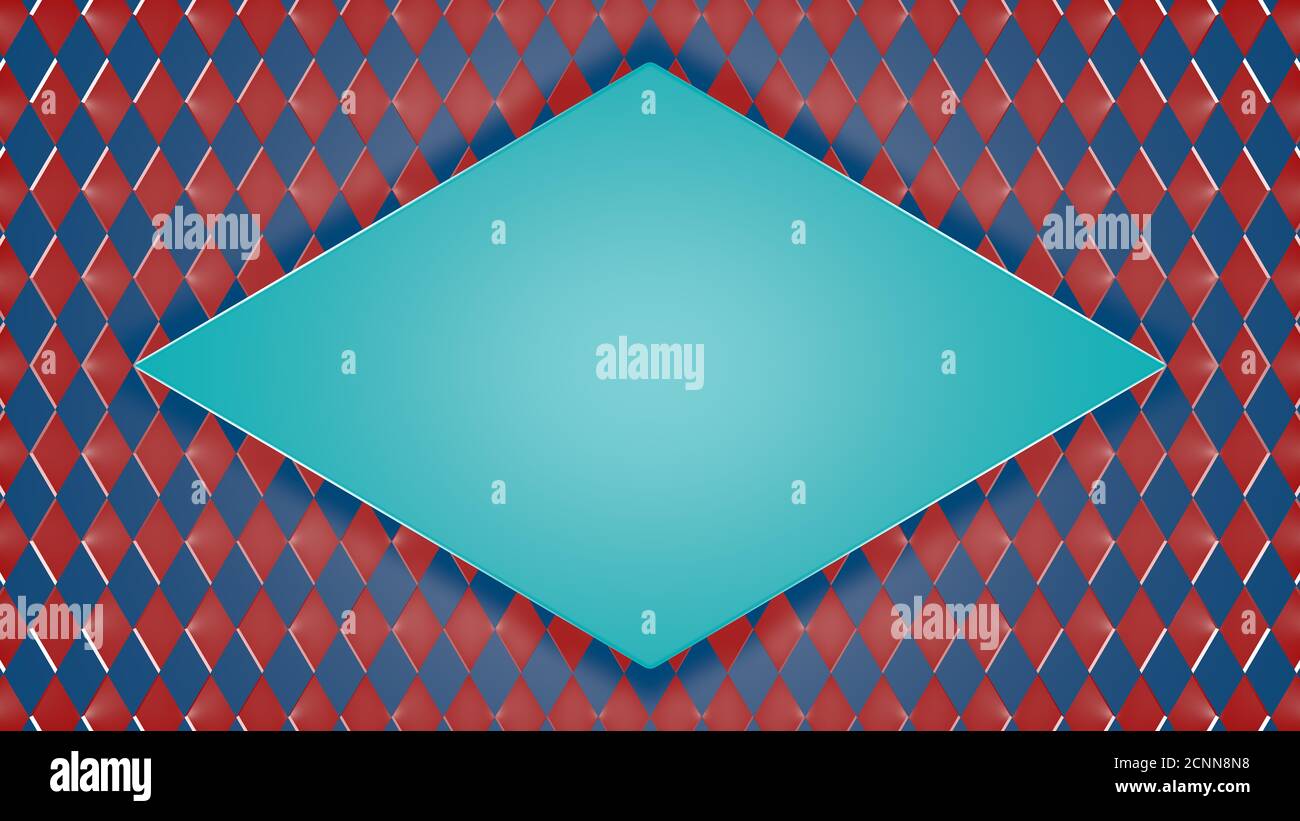 Diamond shaped invitation design. 3D illustration, 3D rendering Stock ...