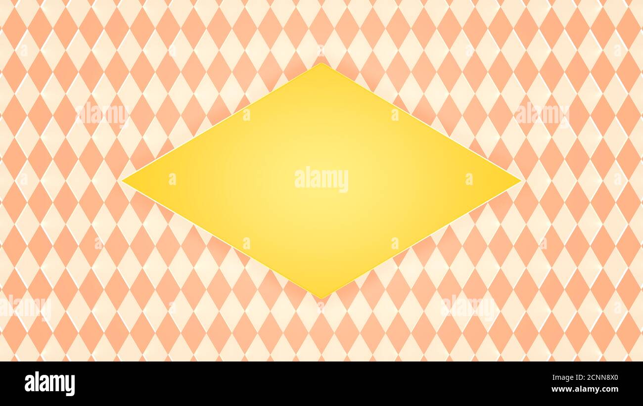 Diamond shaped invitation design. 3D illustration, 3D rendering Stock ...