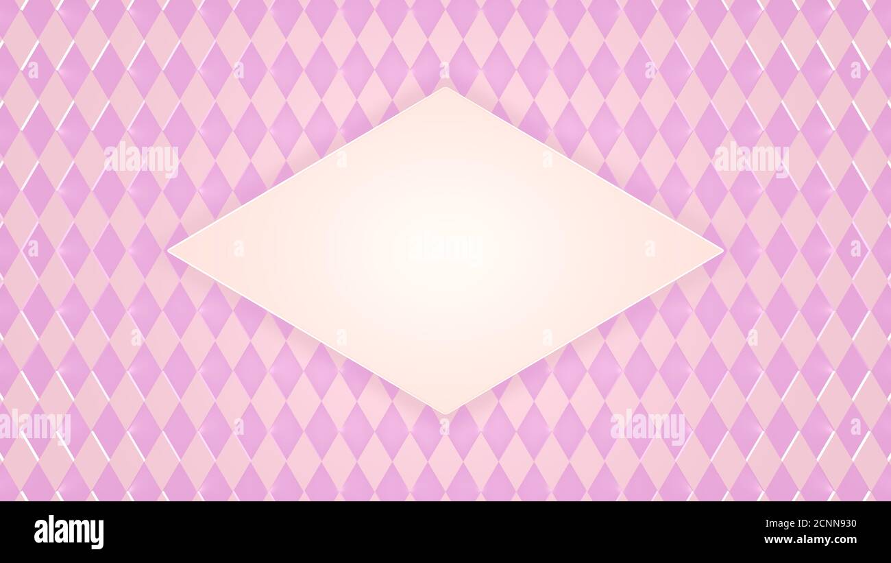 Diamond shaped invitation design. 3D illustration, 3D rendering Stock ...