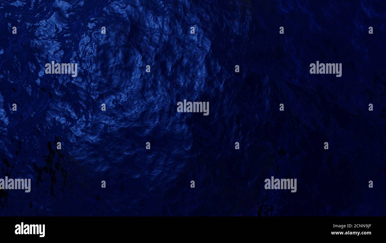 Night dark blue water texture. 3D illustration, 3D rendering Stock ...