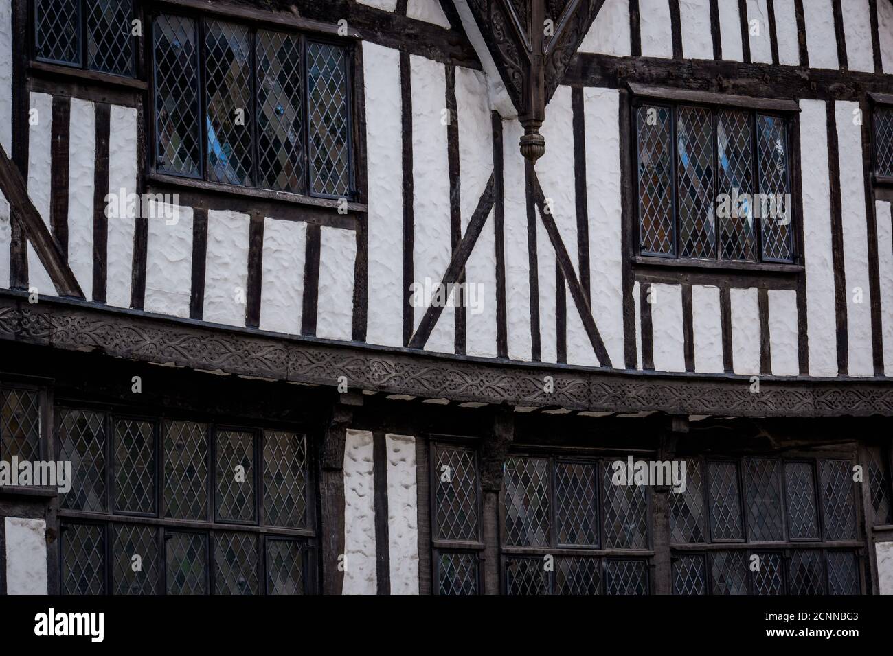 wall of ancient timber framed building in York Stock Photo - Alamy