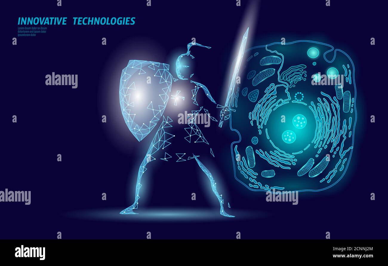 Science biology gene modifying concept. Laser operation virtual reality ...
