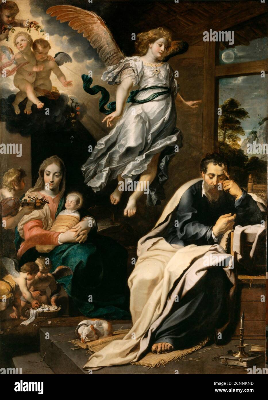 An Angel Telling Joseph in a Dream to Flee to Egypt. Found in the ...