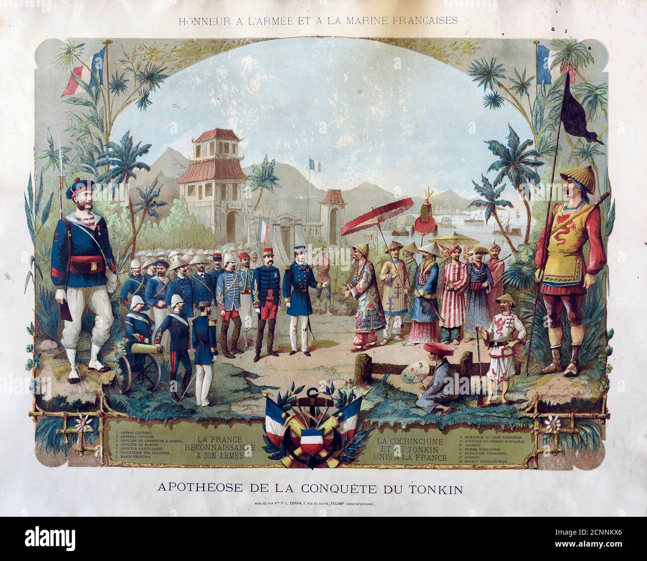 Apotheosis of the Conquest of Tonkin, ca 1885. Private Collection Stock ...