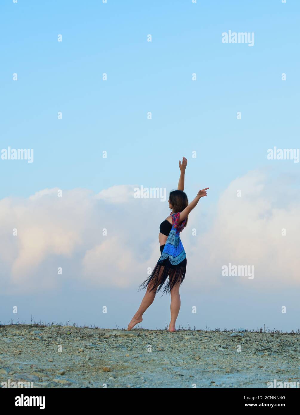 Barefoot dancer dancing outdoors, Italy Stock Photo - Alamy