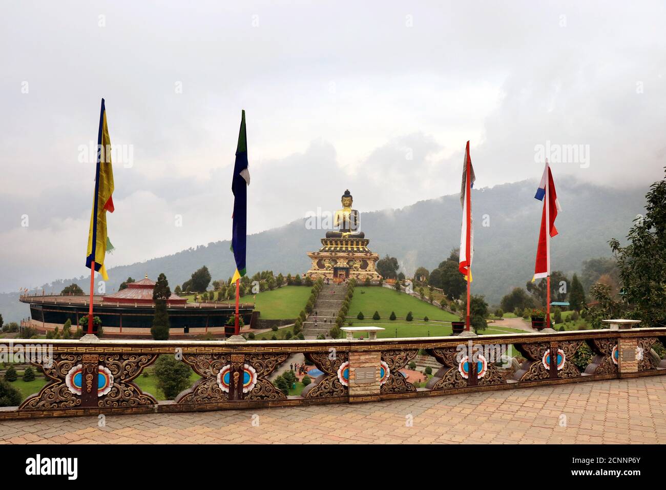 Buddha Park of Ravangla. Beautiful huge statue of Lord Buddha, at ...
