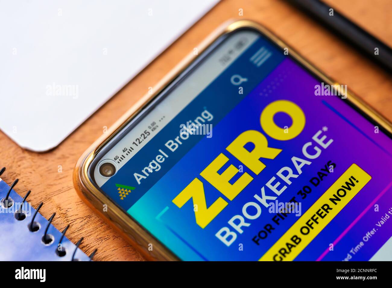 West Bengal, India, September 17, 2020 : Angel Broking IPO background ...