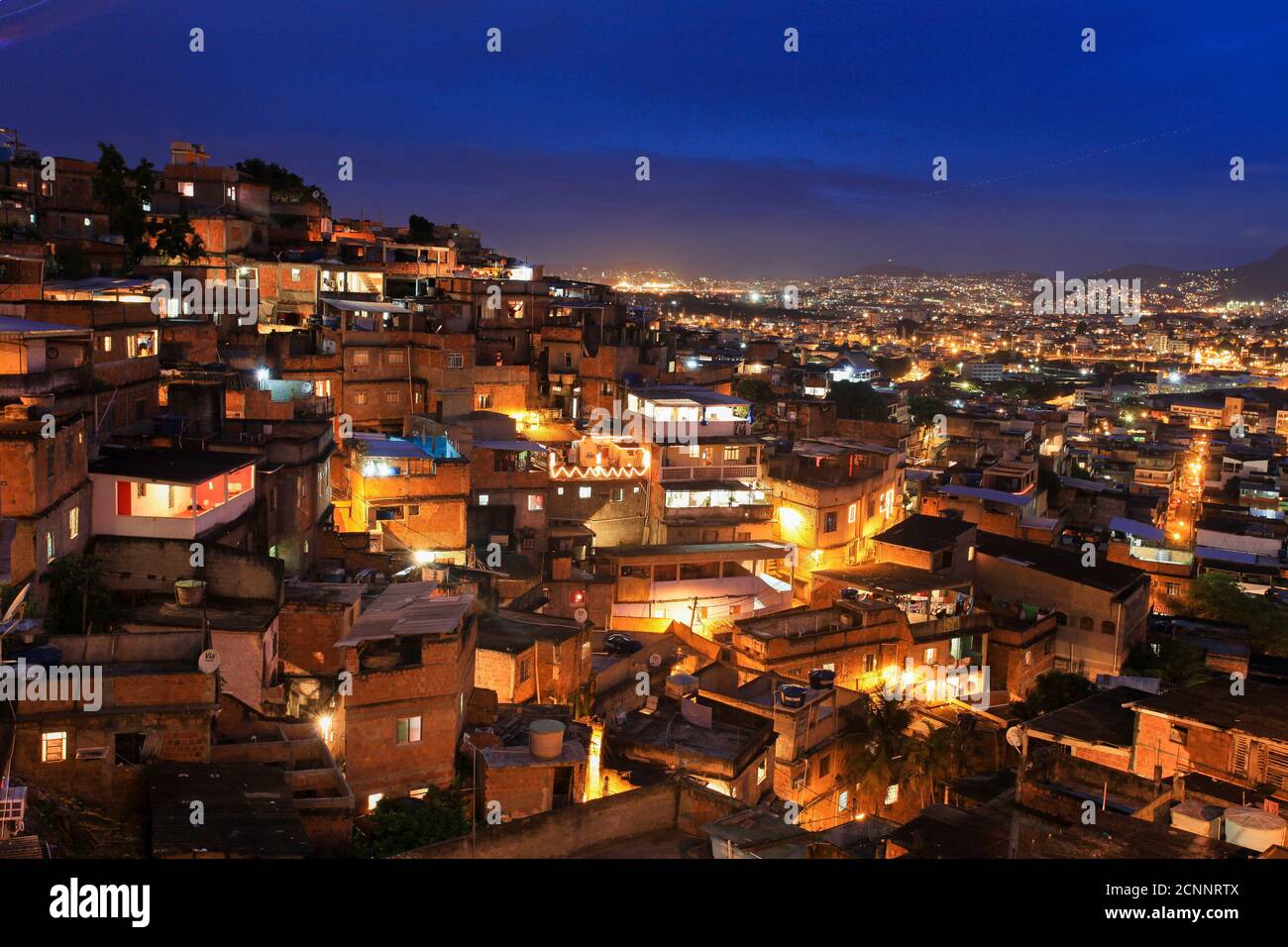 Dwelling conditions at Rio de Janeiro favela - Morro da Alvorada, one ...