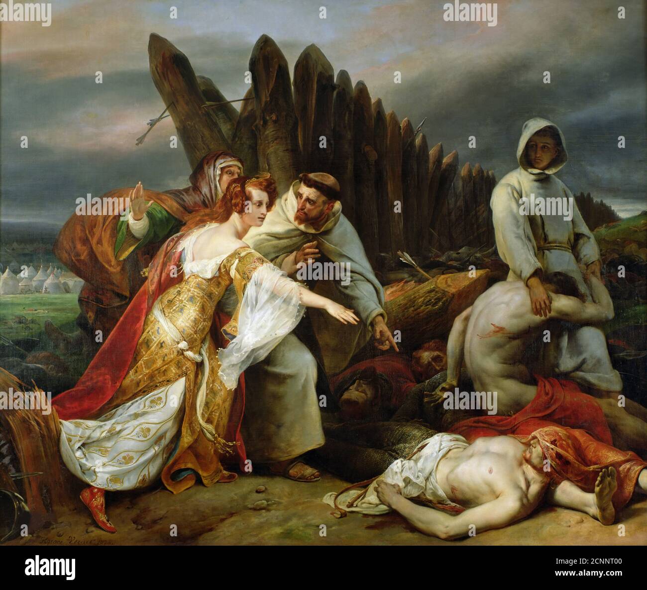 Edith Finding the Body of Harold, 1828. Found in the collection of ...