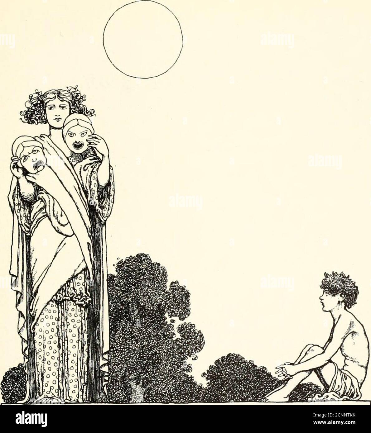 Oberon Midsummer Nights Dream Drawing