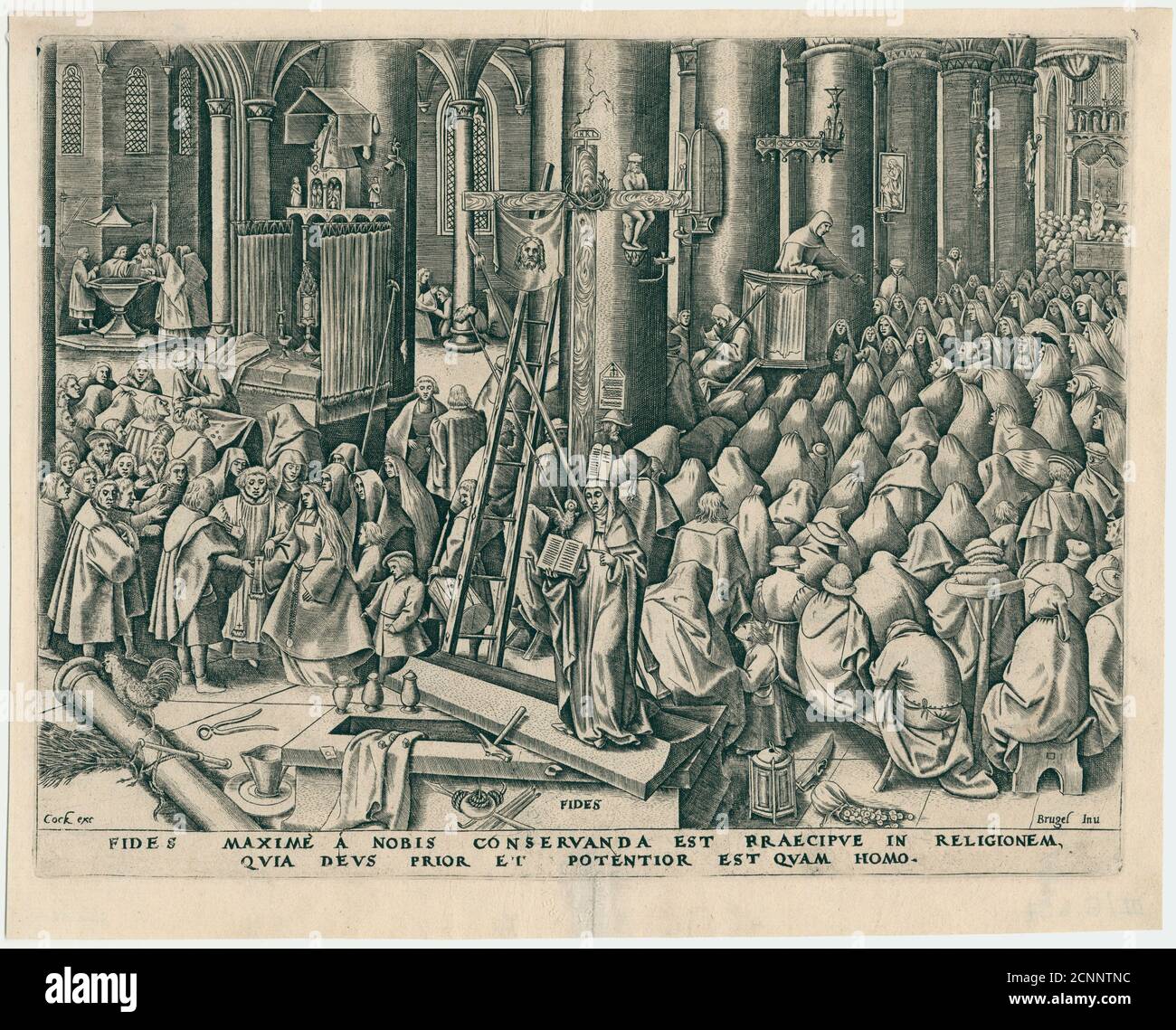 Fides (Faith) from The Seven Virtues, 1559. Private Collection Stock ...