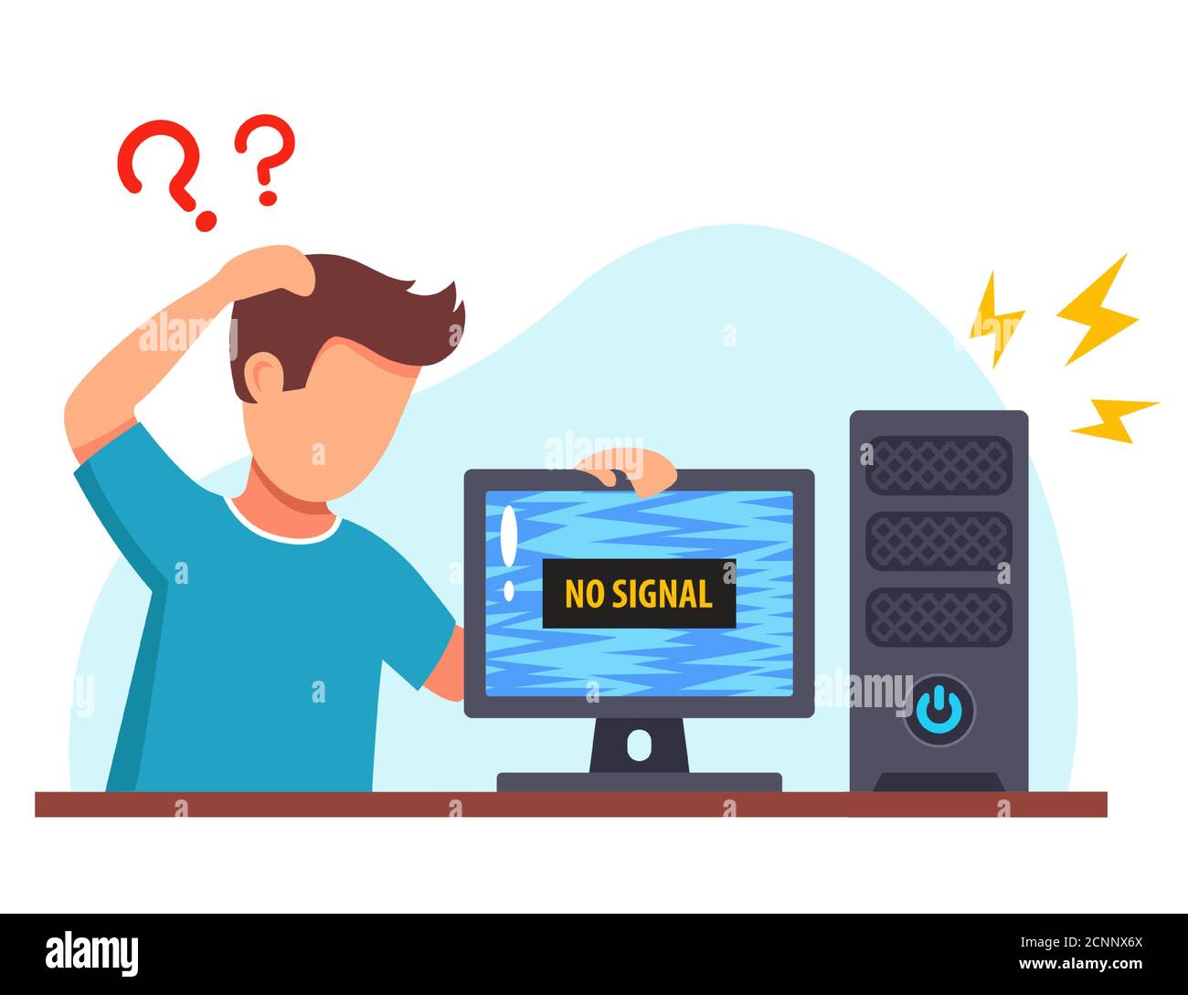 Sad Computer Clip Art